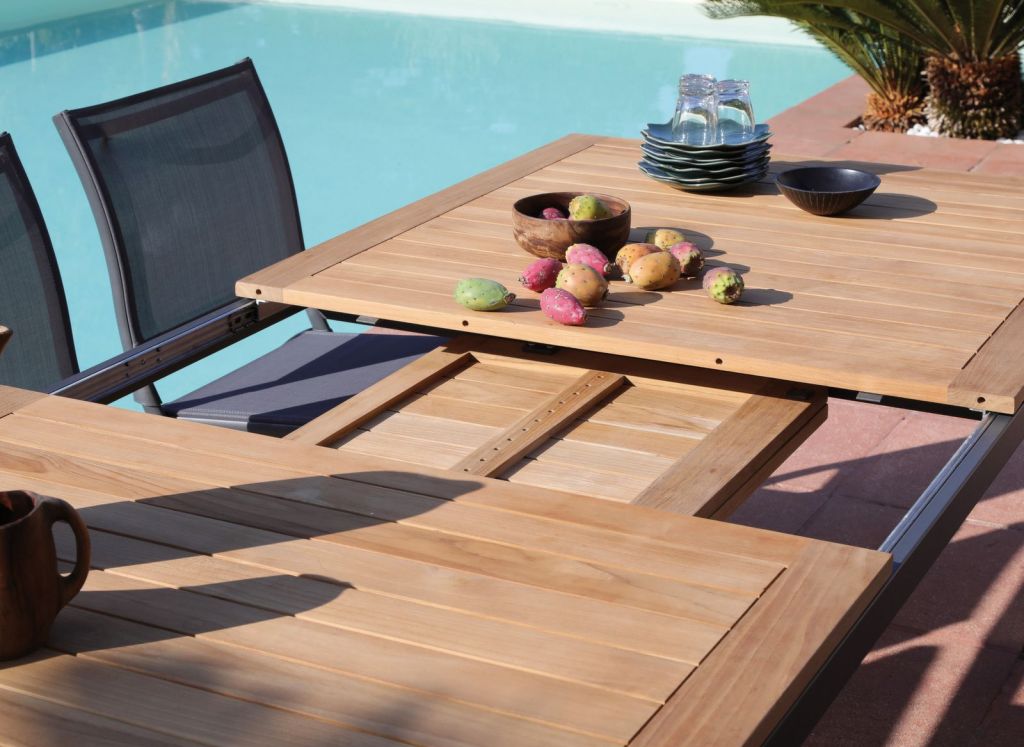 Table Flo 300 Teck - Océo . - Chaise - Tesa Garden