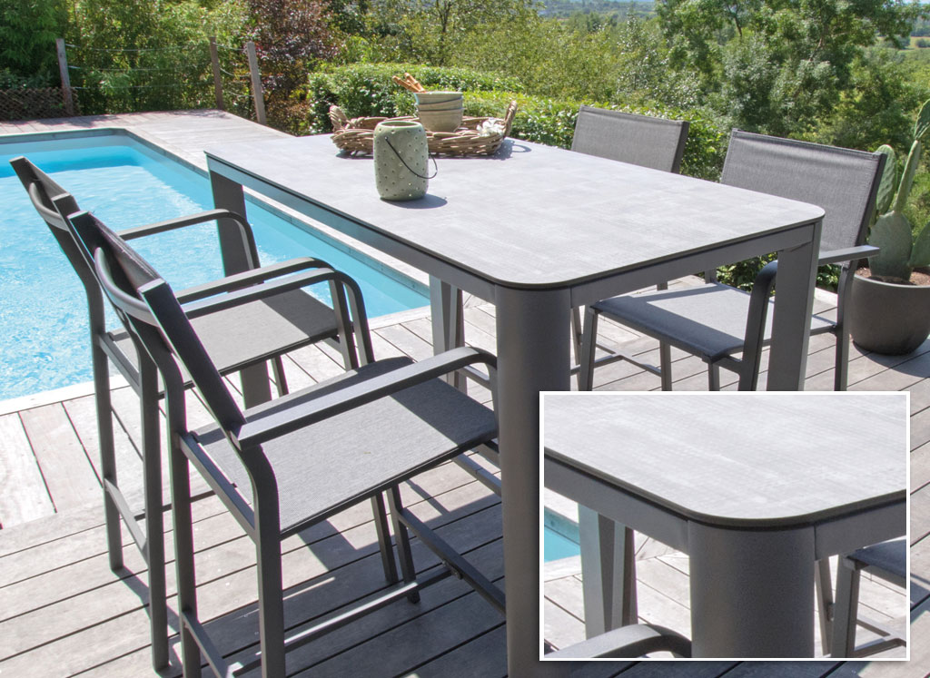 Table Eole haute 150x75 - Océo - Table - Tesa Garden